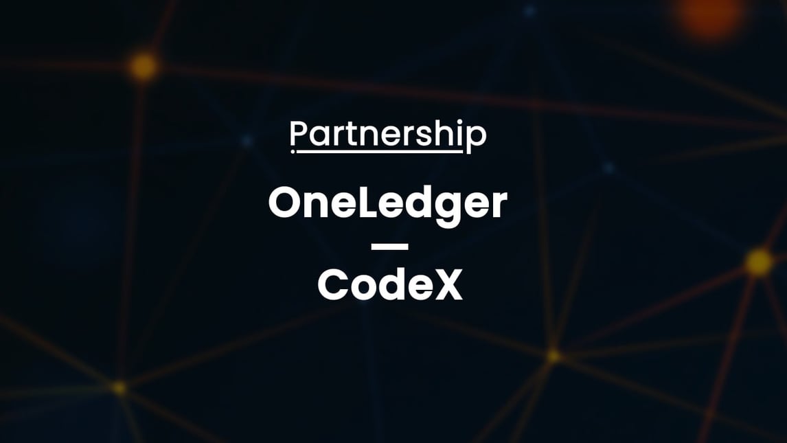 OneLedger Inc. Partners with CodeX: A Revolutionary No-Code Ecosystem for Blockchain Mass Adoption